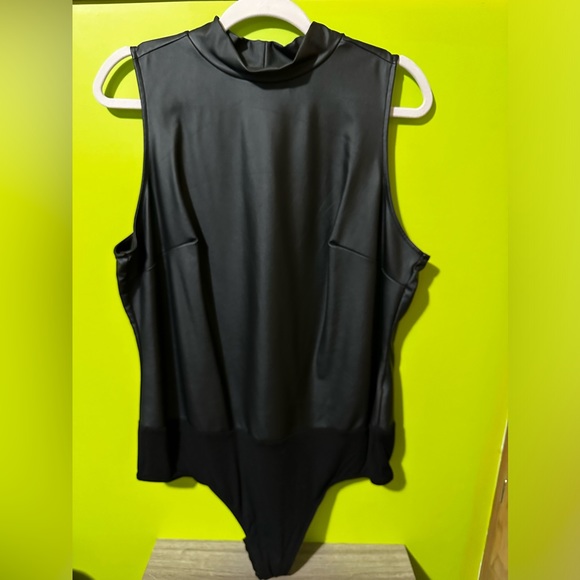 torrid | Tops | Torrid Faux Leather Mock Neck Body Suit | Poshmark